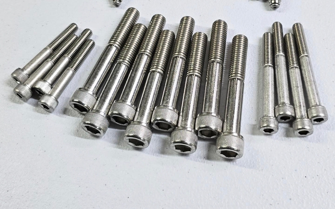 Evo X Stainless Brembo Bolt Kit – Boosted Fabrication